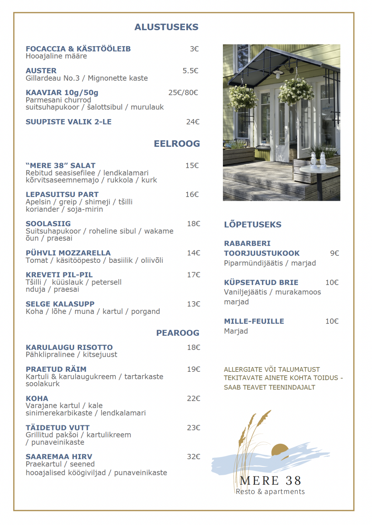 Restoran Võsul - Michelin Guide soovitatud